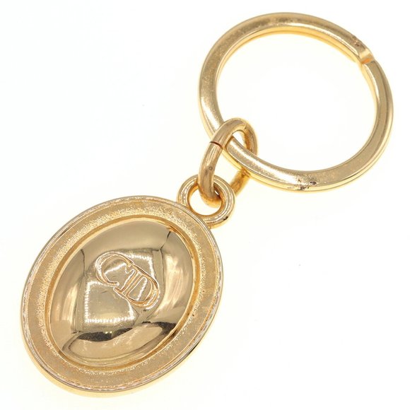 Dior | Accessories | Christian Dior Dior Keyring Gold Metal Keychain ...